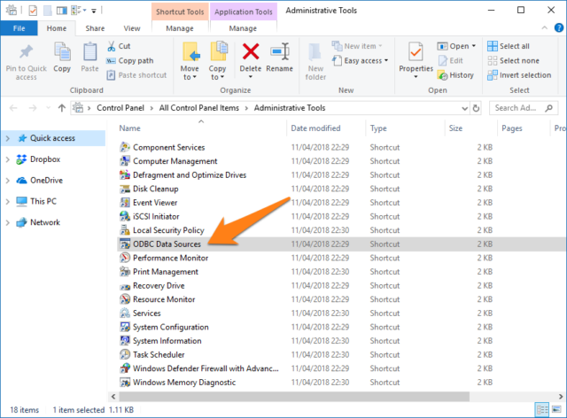 How do I define an ODBC source for Database lookup or Export to a ...